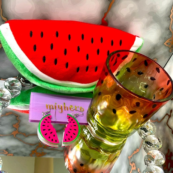 Accessories | 3pc Slice Of Summer Watermelon Bundle With Tumbler Pouch ...